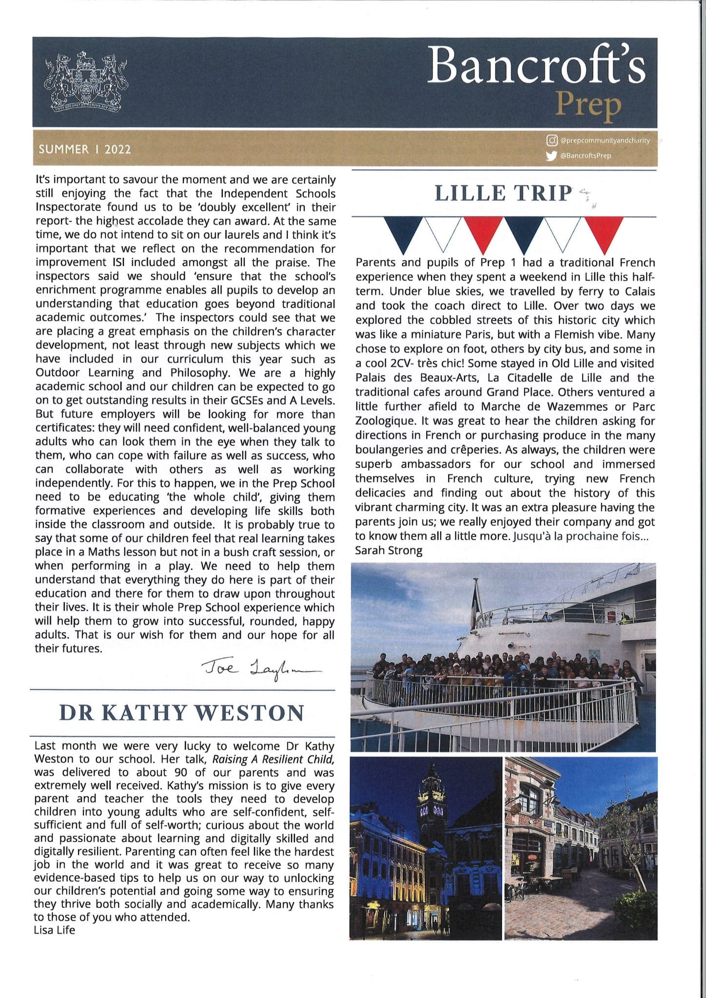 Newsletters - Bancroft's