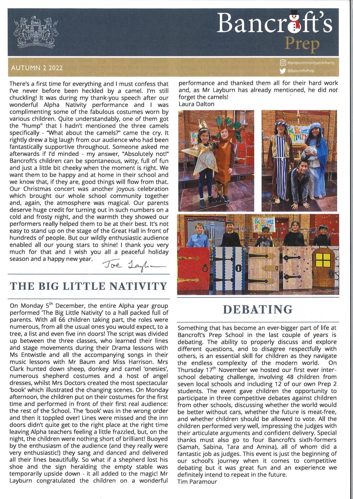 Newsletters - Bancroft's