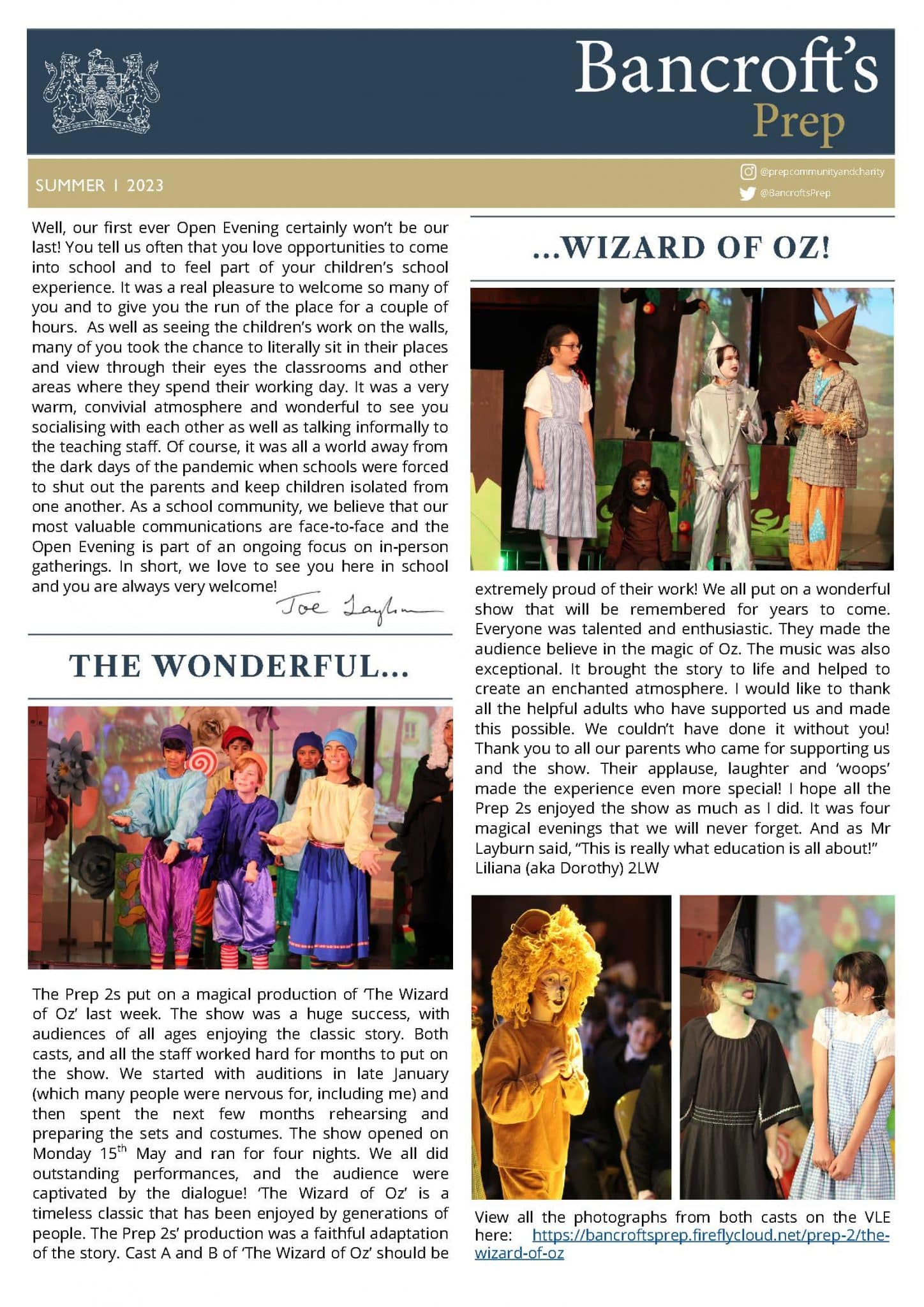 Newsletters - Bancroft's